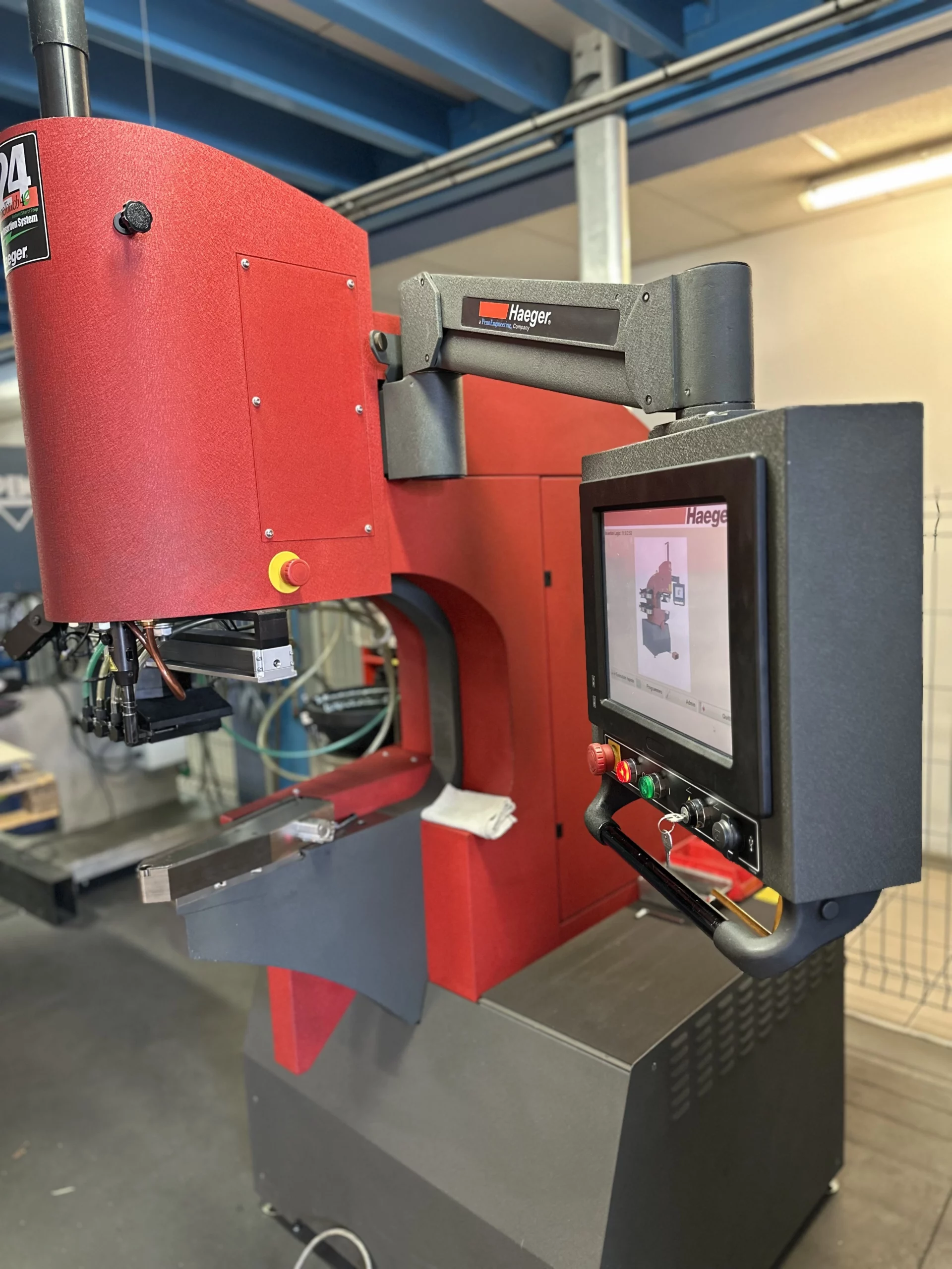 New Haeger crimping machine